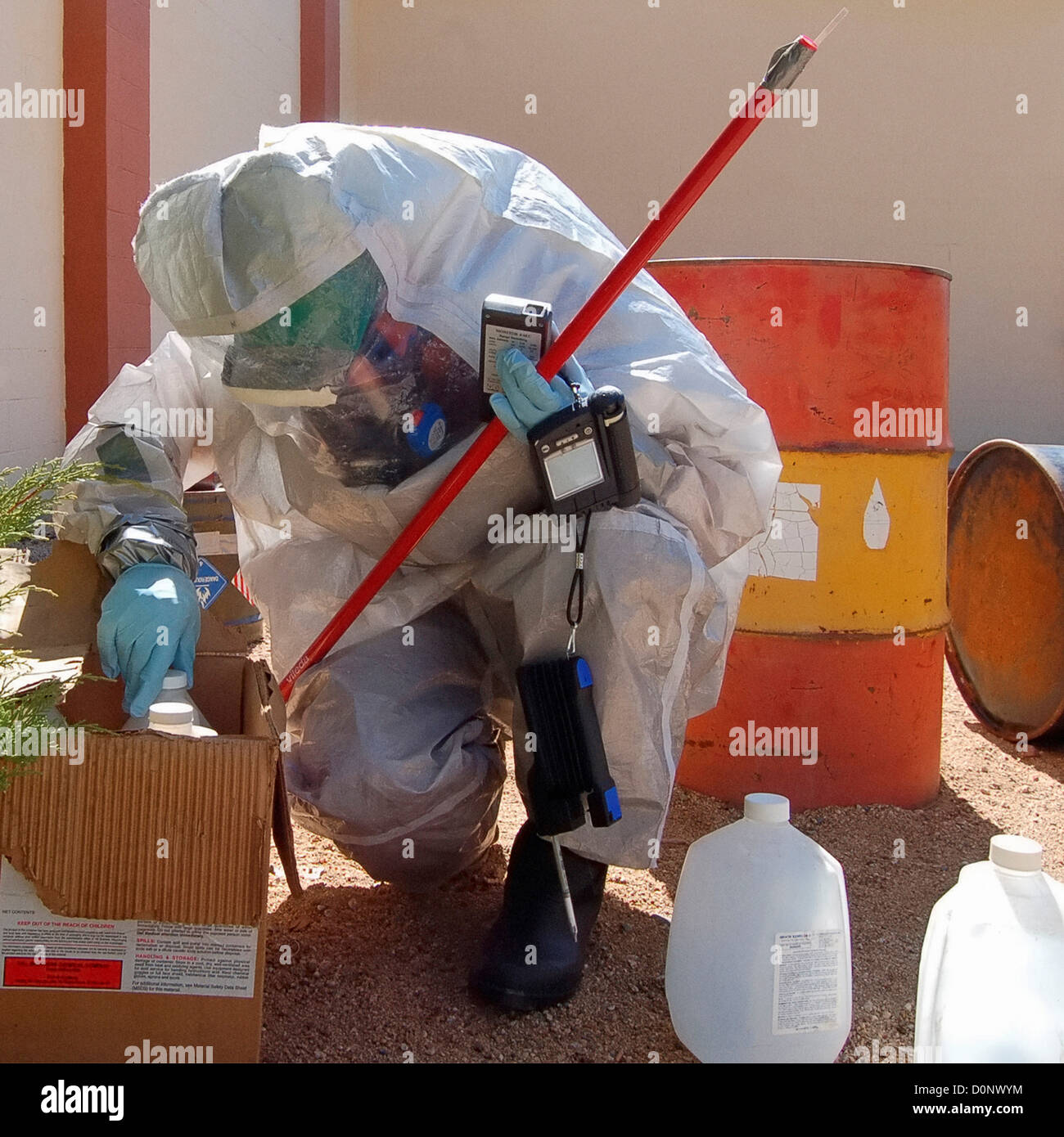 Measuring Hazardous Samples Stock Photo - Alamy