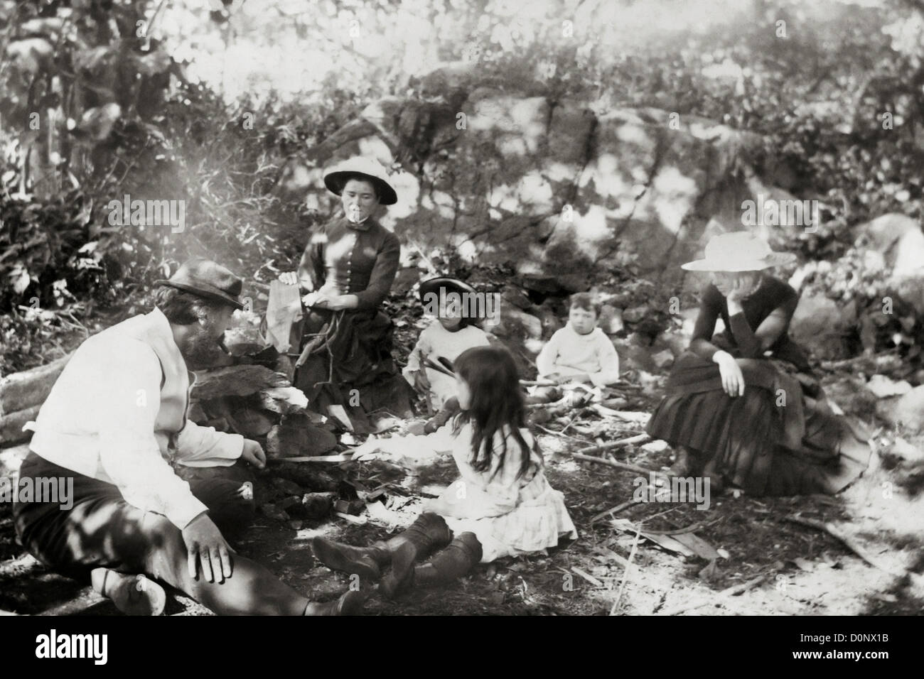 Alexander Graham Bell and Family Stock Photo - Alamy