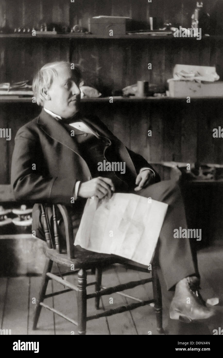 Inventor Thomas Alva Edison Stock Photo - Alamy