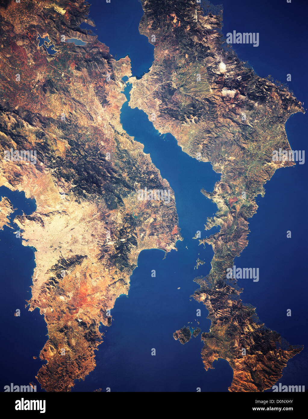 Athens Seen From Space Shuttle Atlantis Stock Photo - Alamy
