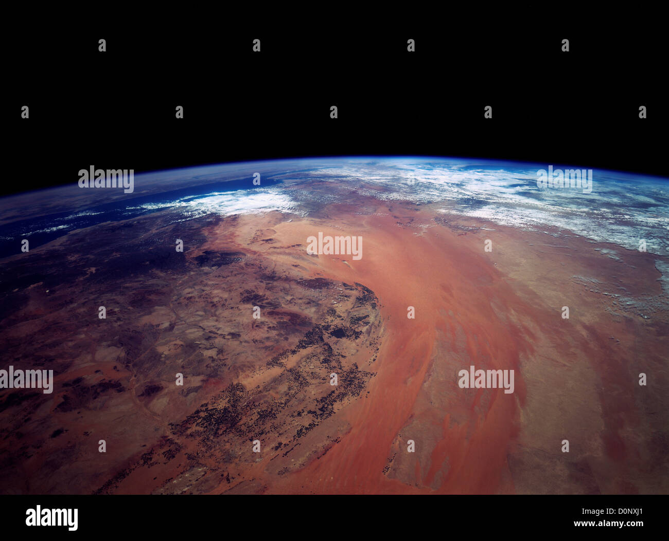 A View of Saudi Arabia From Space Stock Photo - Alamy
