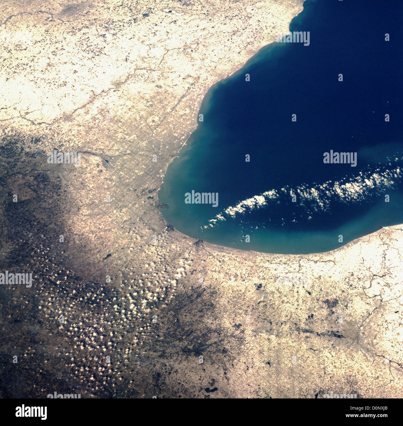 Chicago and Lake Michigan as Seen From Space Stock Photo - Alamy