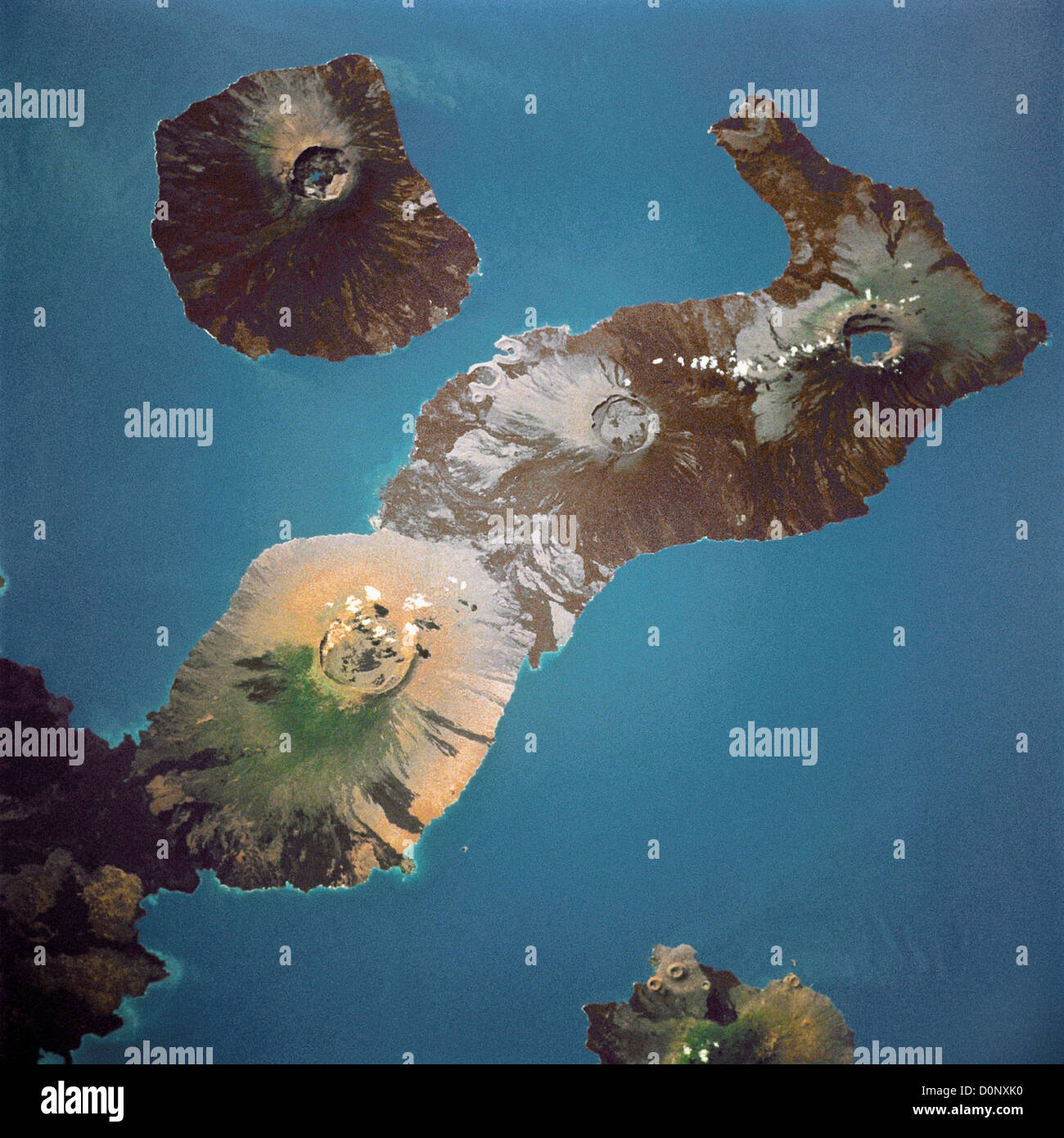 Galapagos Islands From Space Shuttle Endeavor in Earth Orbit Stock ...