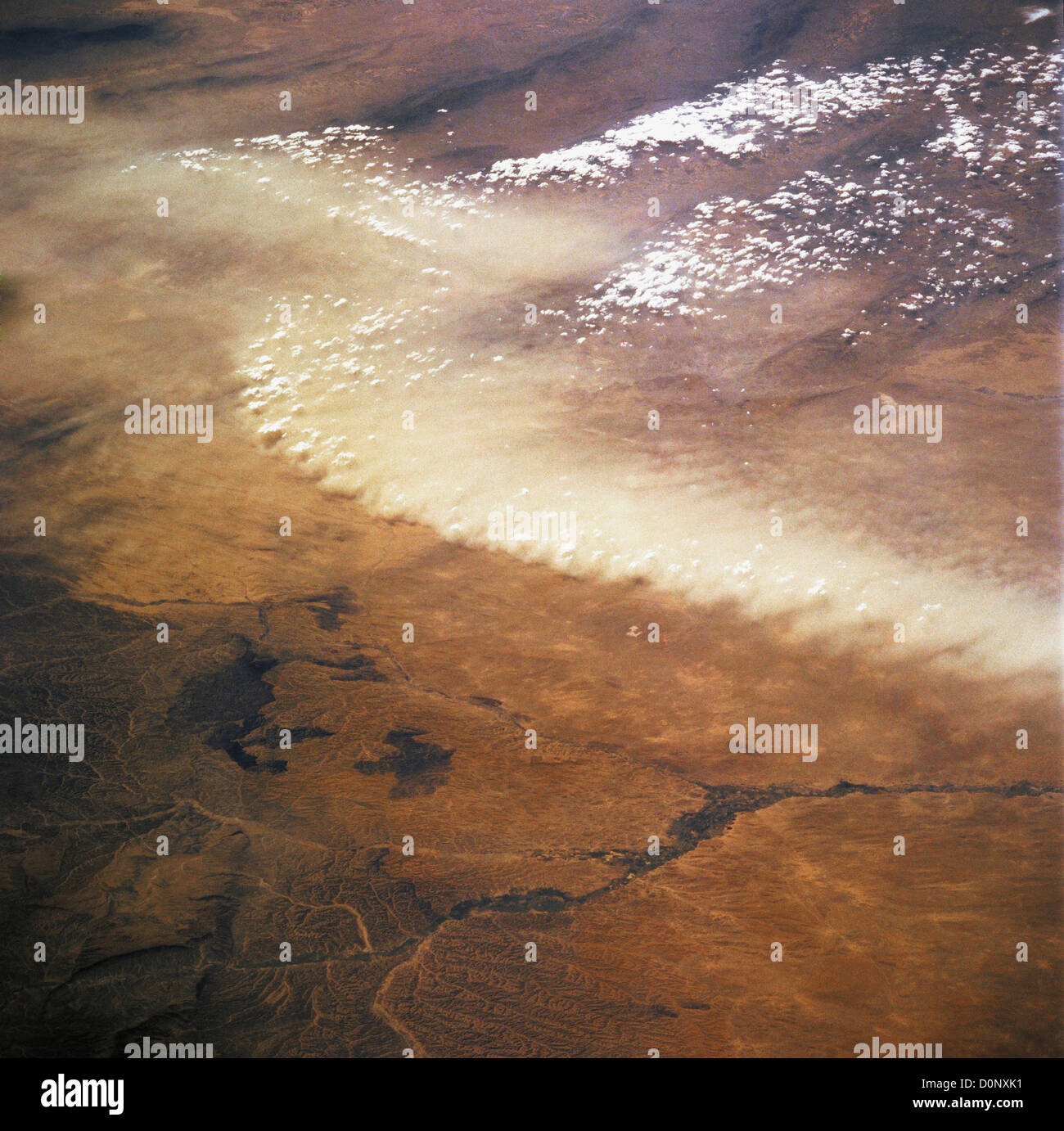 Afghanistan Dust Storm From Space Shuttle Atlantis in Earth Orbit Stock ...