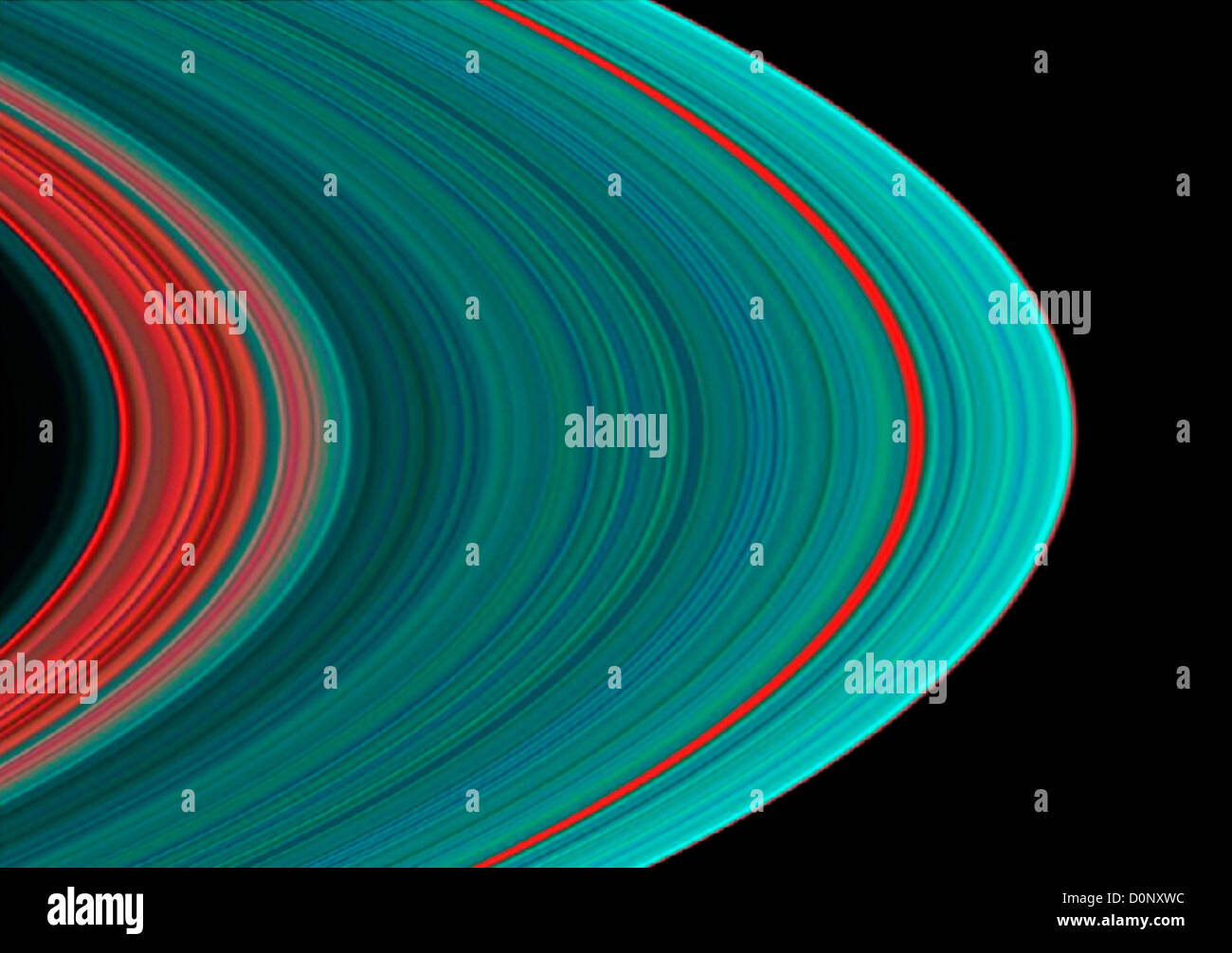 Saturn's Rings in the Ultraviolet, From Cassini Stock Photo - Alamy
