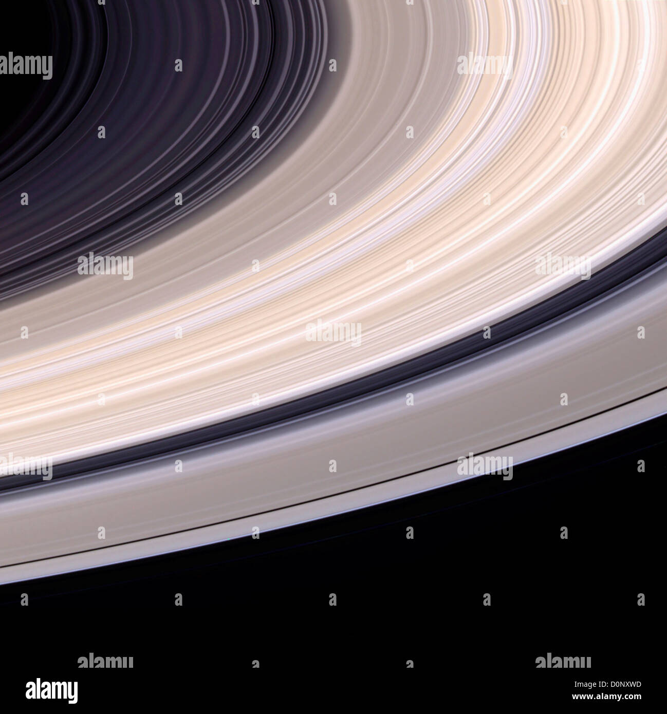 Saturn's Amazing Rings in Natural Color , From Cassini Stock Photo - Alamy