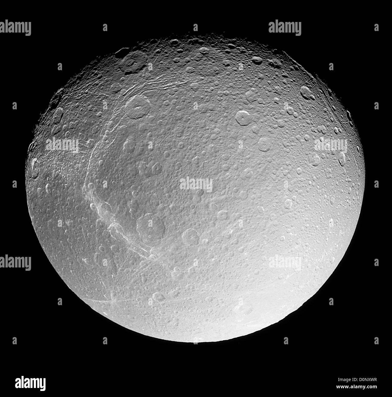 Saturns moon nasa Black and White Stock Photos & Images - Alamy