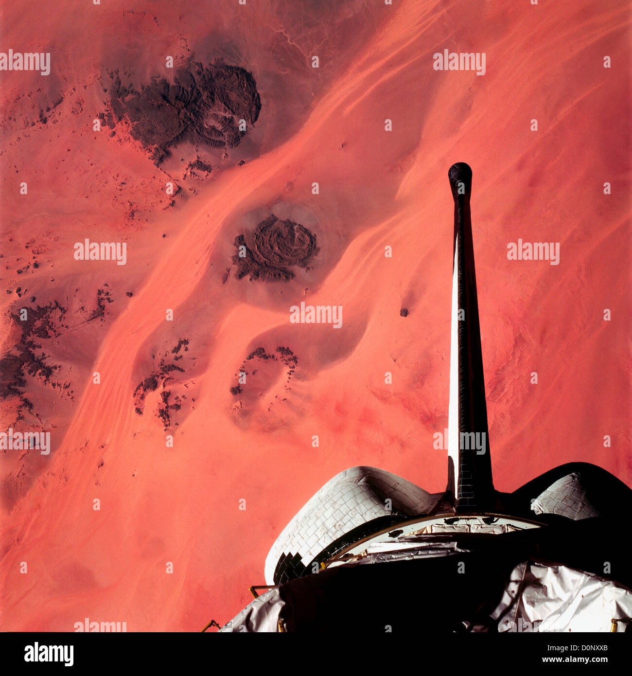 Space Shuttle Columbia and the Sahara Desert Stock Photo - Alamy