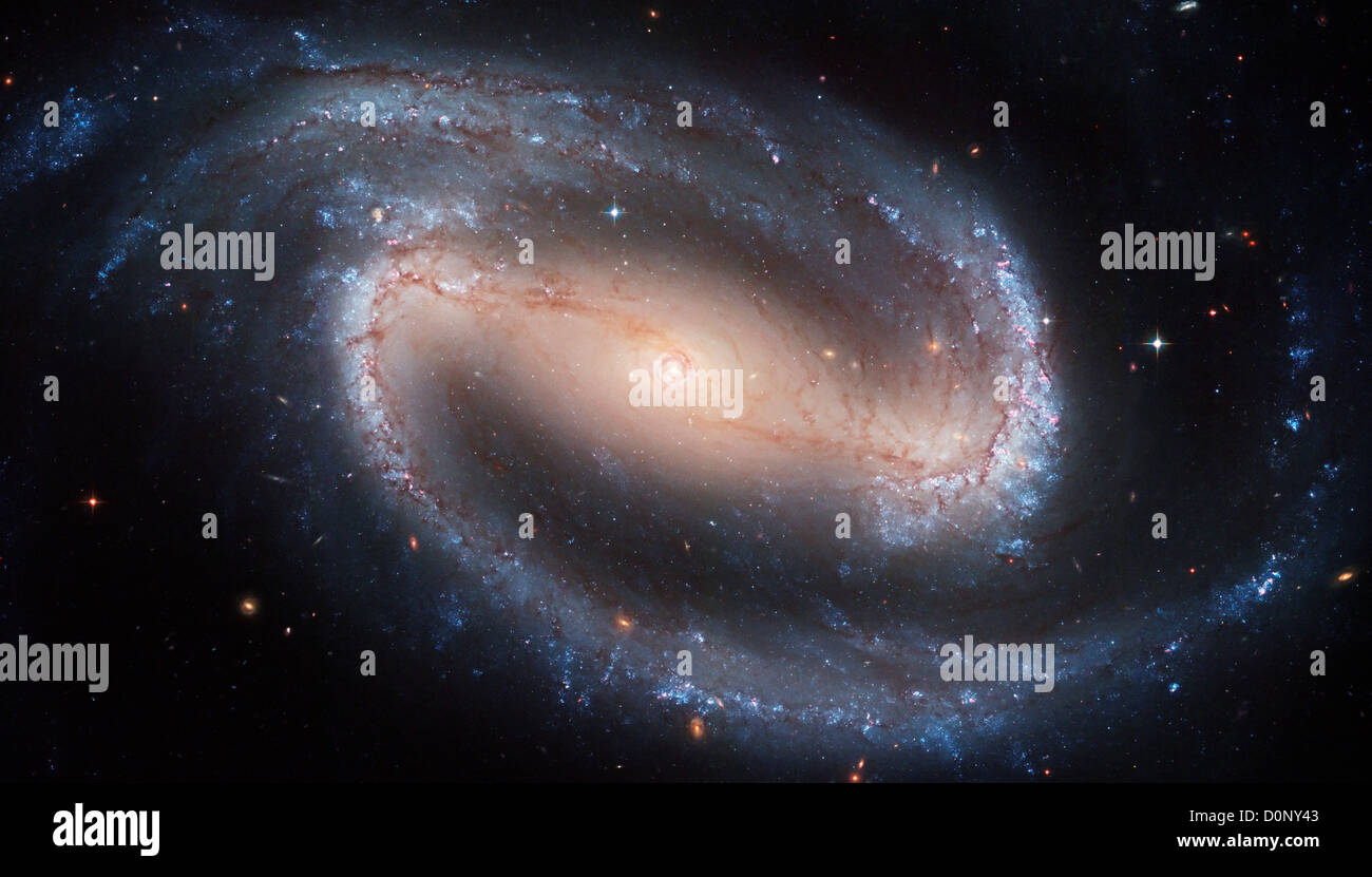 Barred Spiral Galaxy Stock Photo - Alamy