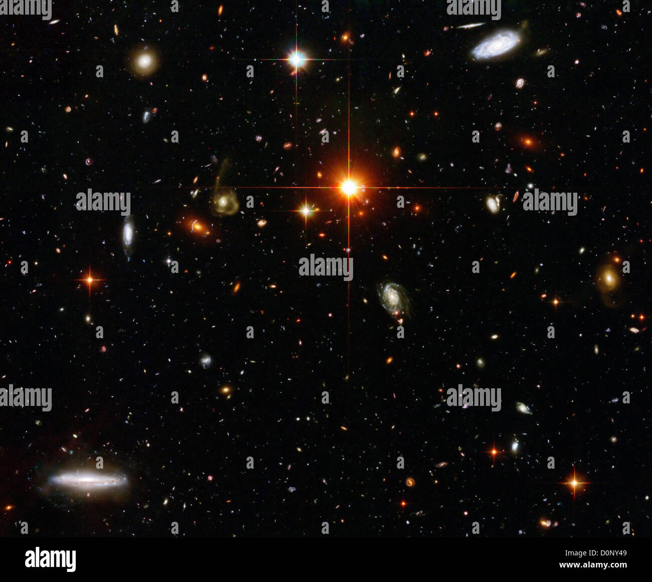 Galaxy Field in Fornax Stock Photo - Alamy