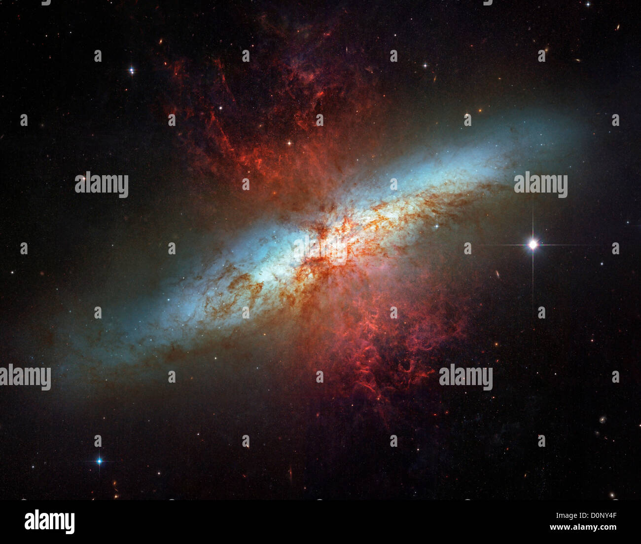 Portrait of a Starburst Galaxy, Digital Composite Stock Photo - Alamy