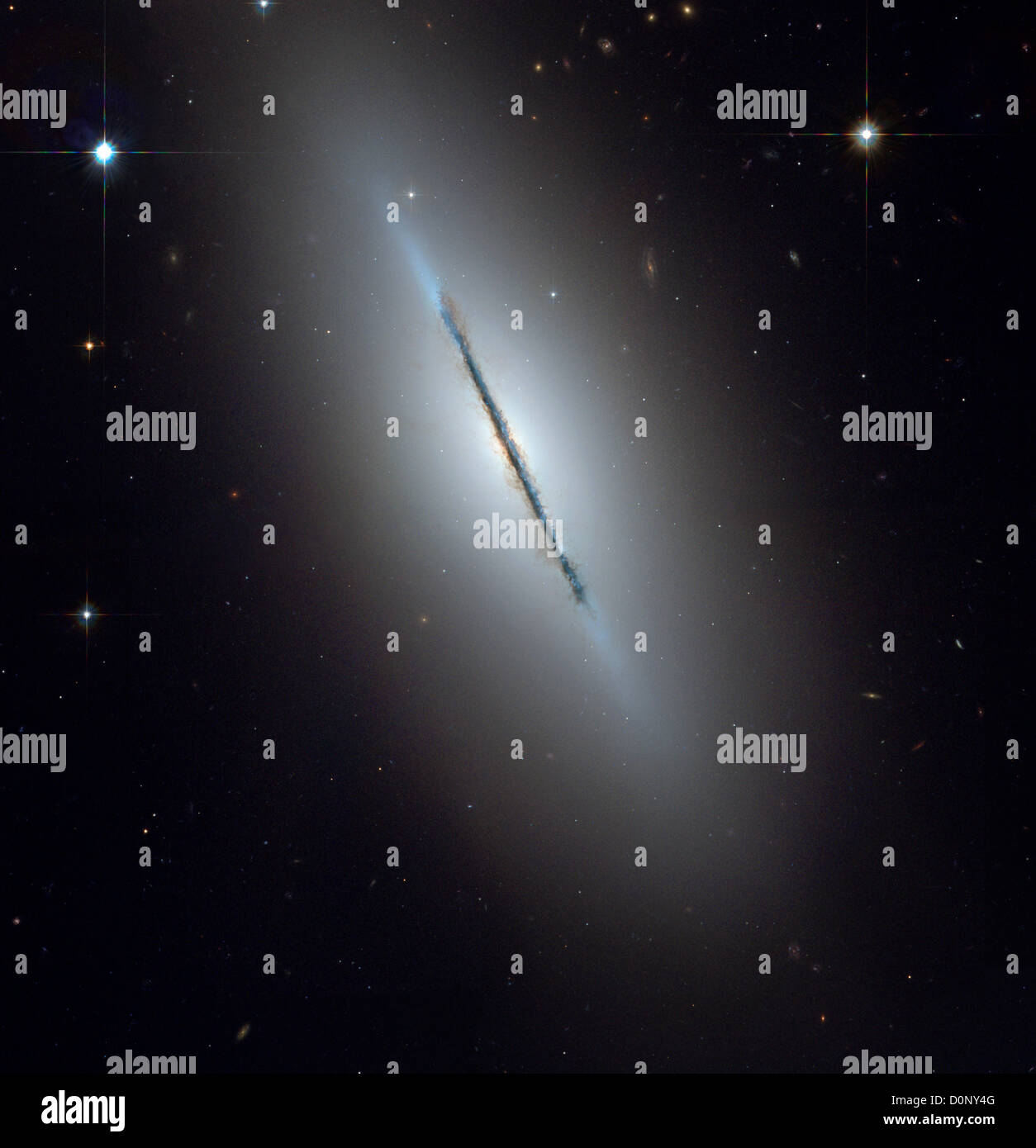 A Lenticular Galaxy on Edge Stock Photo - Alamy