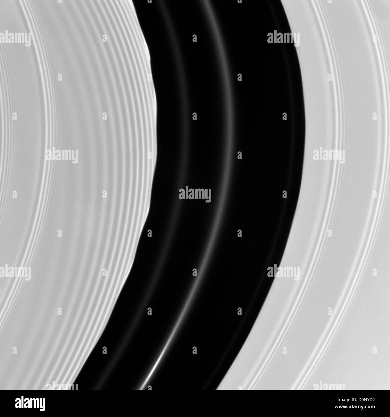 Close-Up of Encke Gap in Saturn's Rings Stock Photo - Alamy