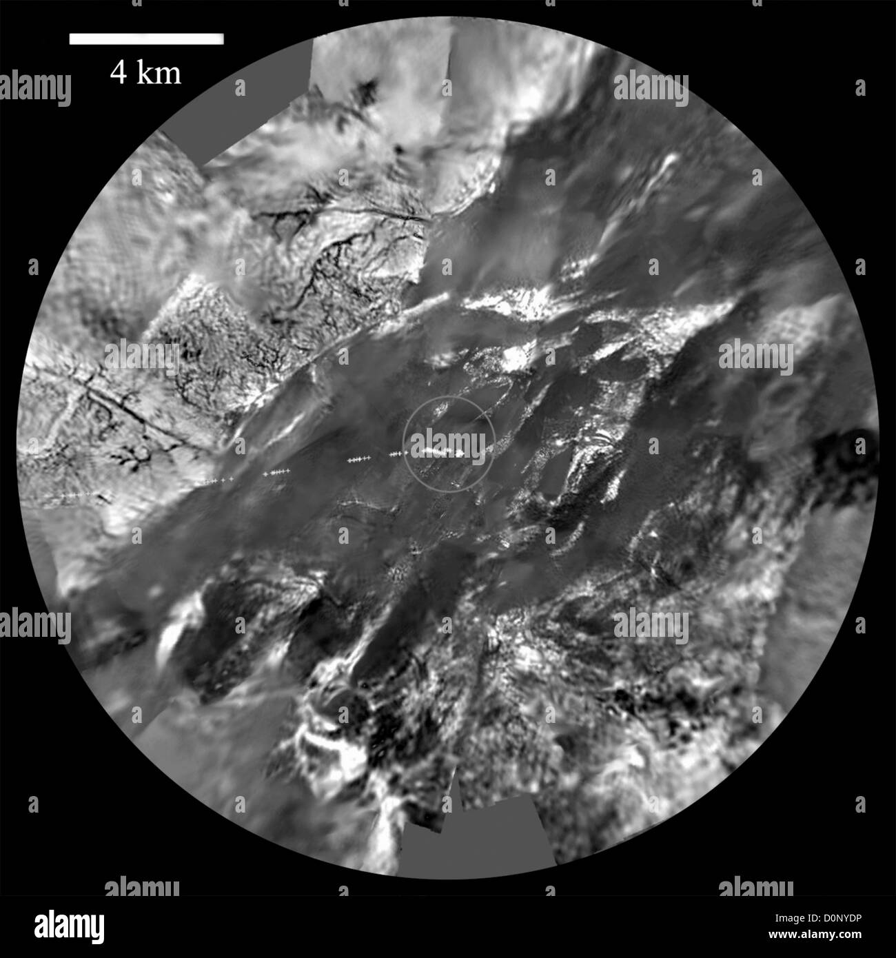 Features of Surface of Titan Stock Photo - Alamy