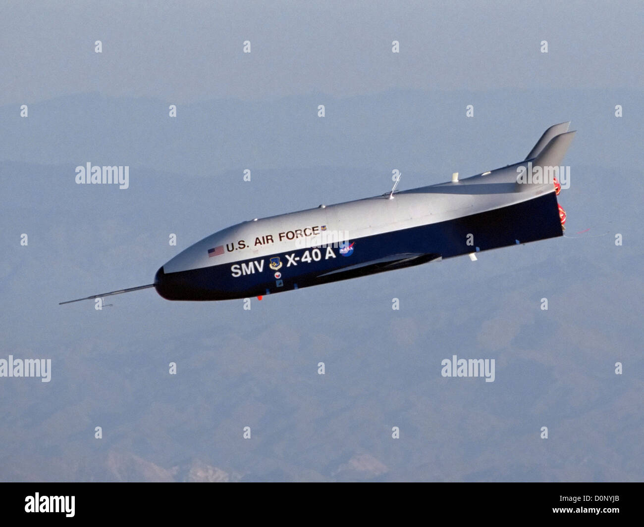 X-40 in Free Flight Stock Photo - Alamy