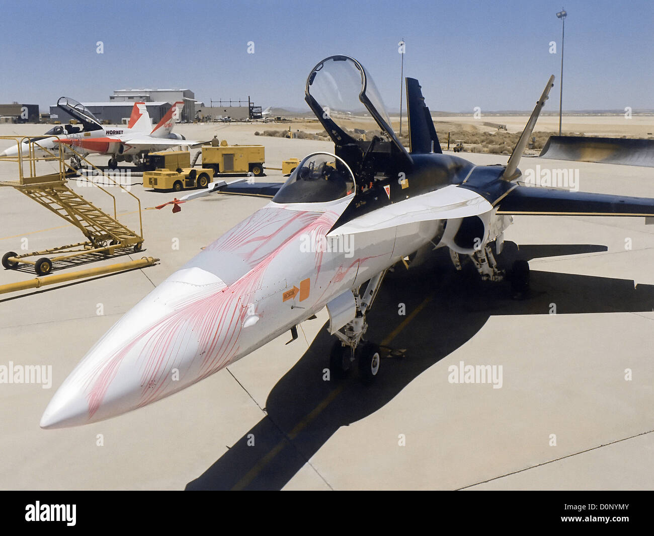 F-18 Used in Angle of Attack Research Stock Photo - Alamy