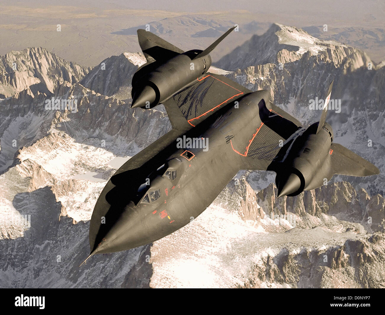 SR-71 in Flight Stock Photo - Alamy