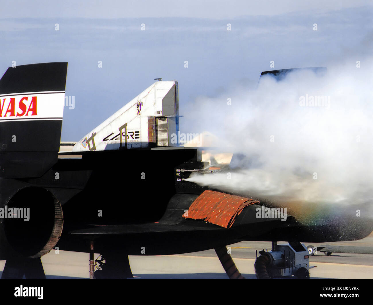 Linear Aerospike SR-71 Experiment (LASRE) in Ground Cold Flow Test ...