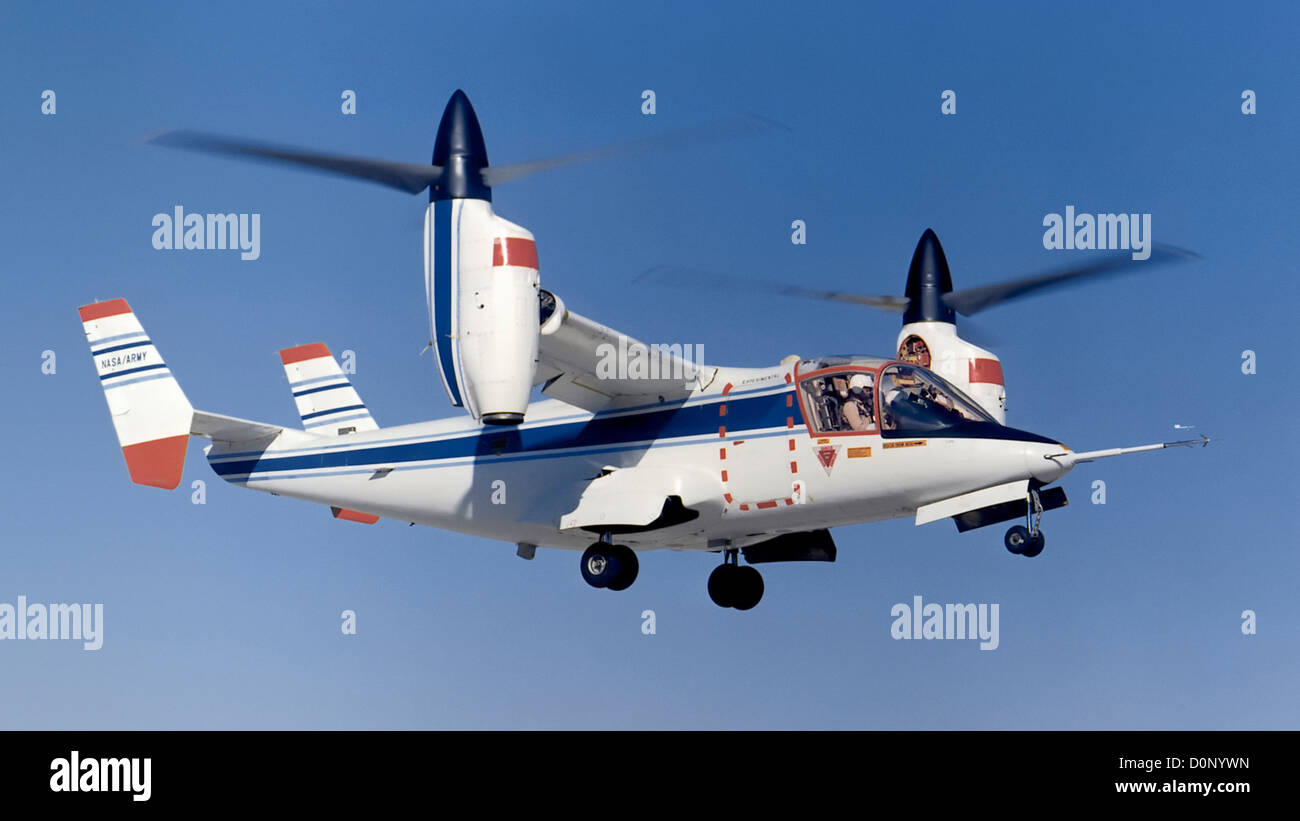 XV-15 Tilt-Rotor in Flight Stock Photo - Alamy