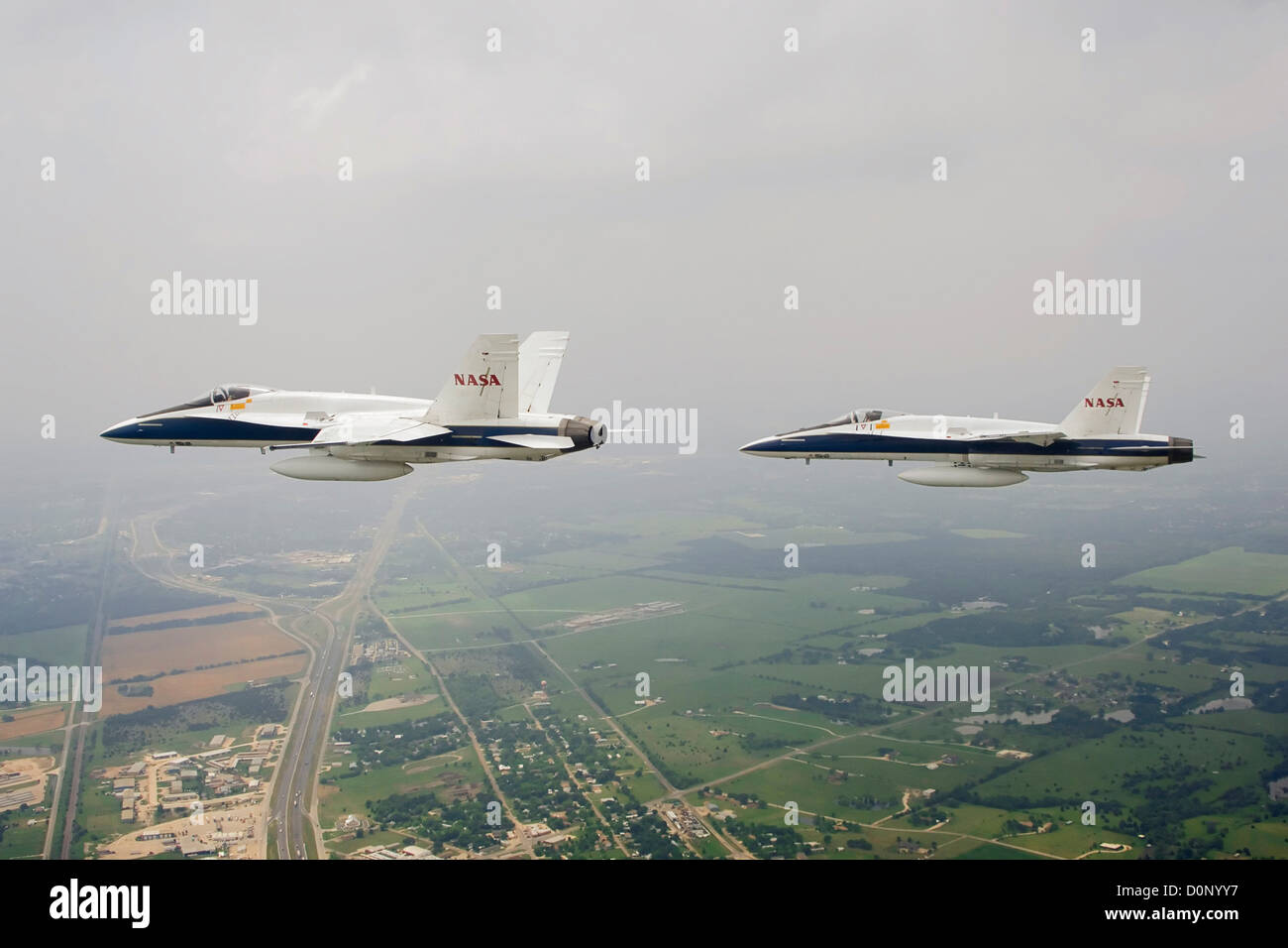 Two NASA F/A-18s Stock Photo - Alamy