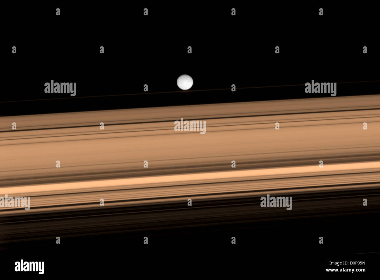 Mimas moon false color hi-res stock photography and images - Alamy