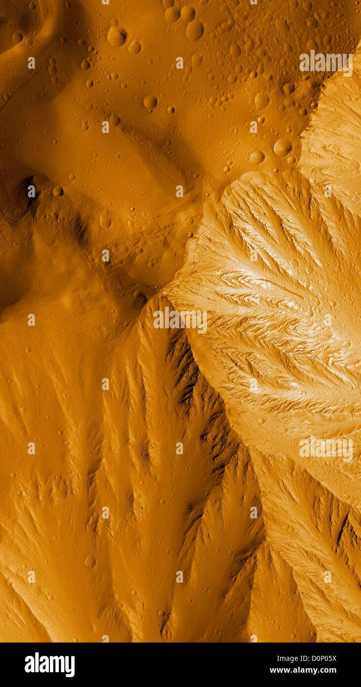 Basal Scarp of Olympus Mons from Mars Reconnaissance Orbiter Stock ...