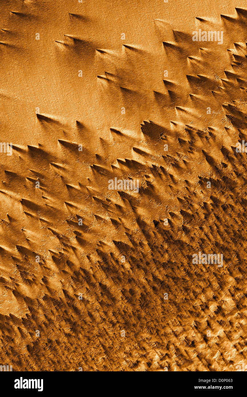 Bright Streaks and Dark Fans from Mars Reconnaissance Orbiter Stock ...