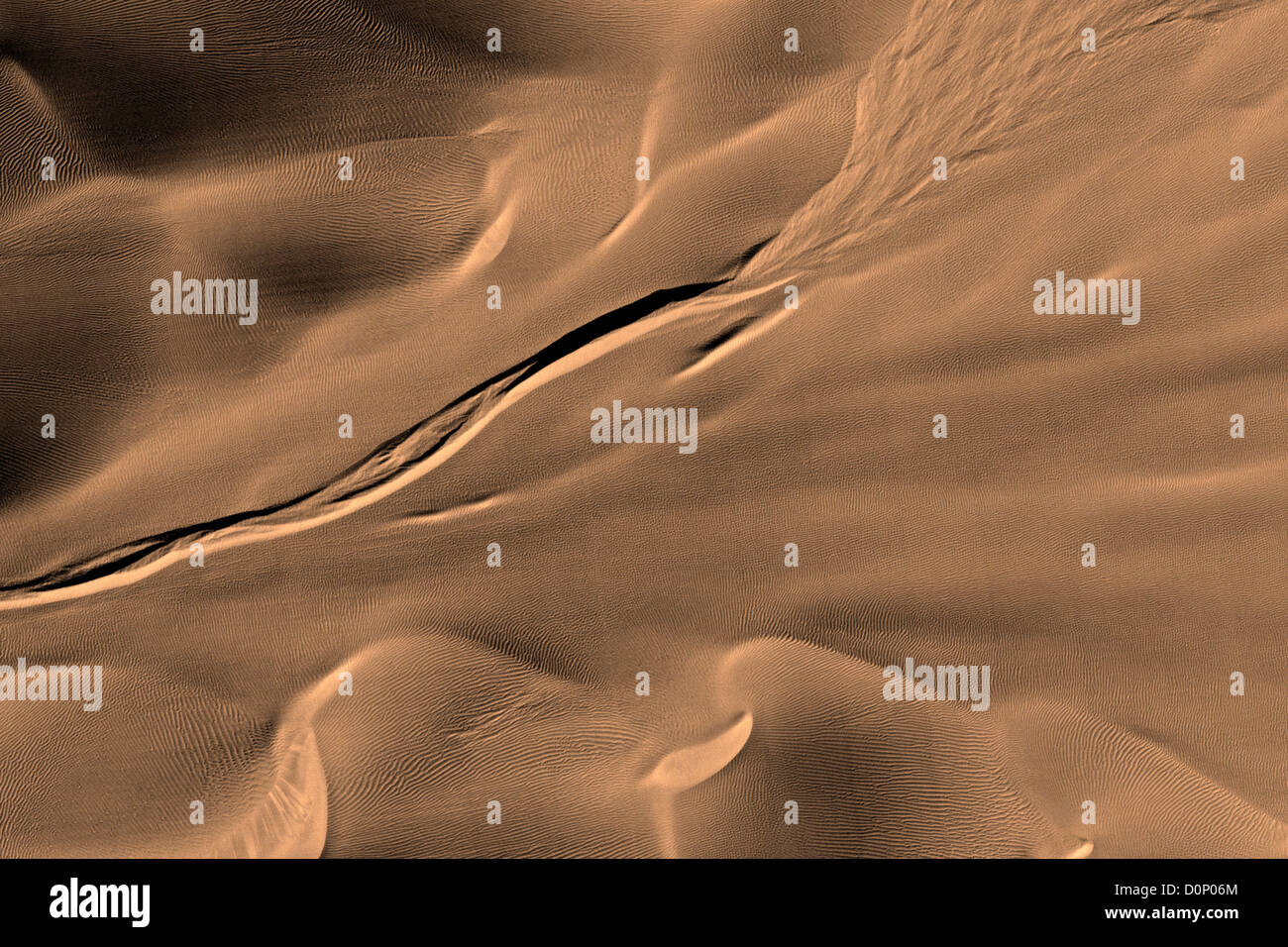 Dunes with Unusual Gully Seen by Mars Reconnaissance Orbiter Stock ...