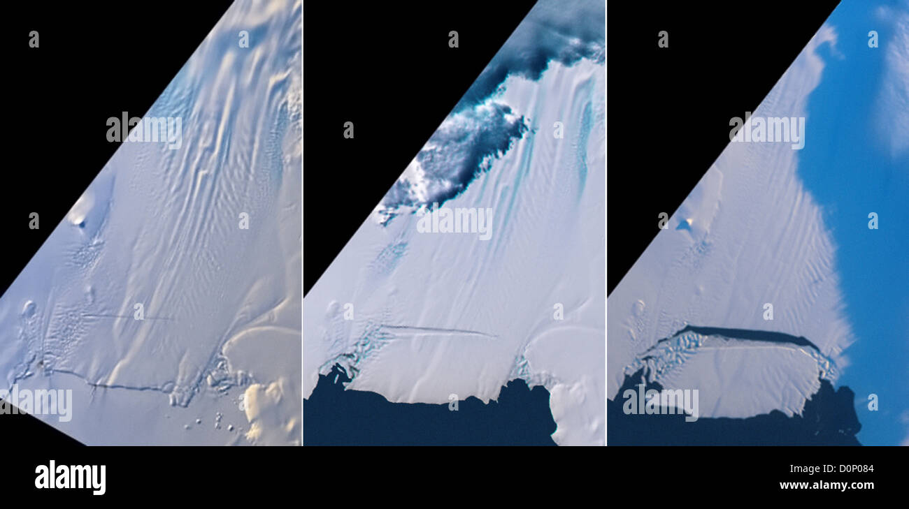 Large Iceberg Calving in Pine Island Bay Stock Photo - Alamy