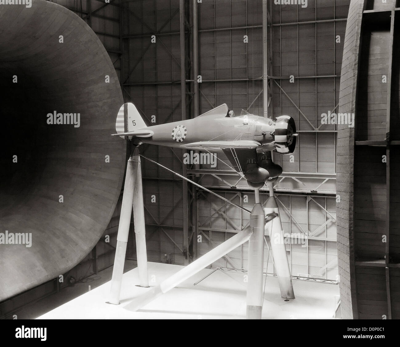 Boeing P-26A Fighter in Wind Tunnel Stock Photo - Alamy
