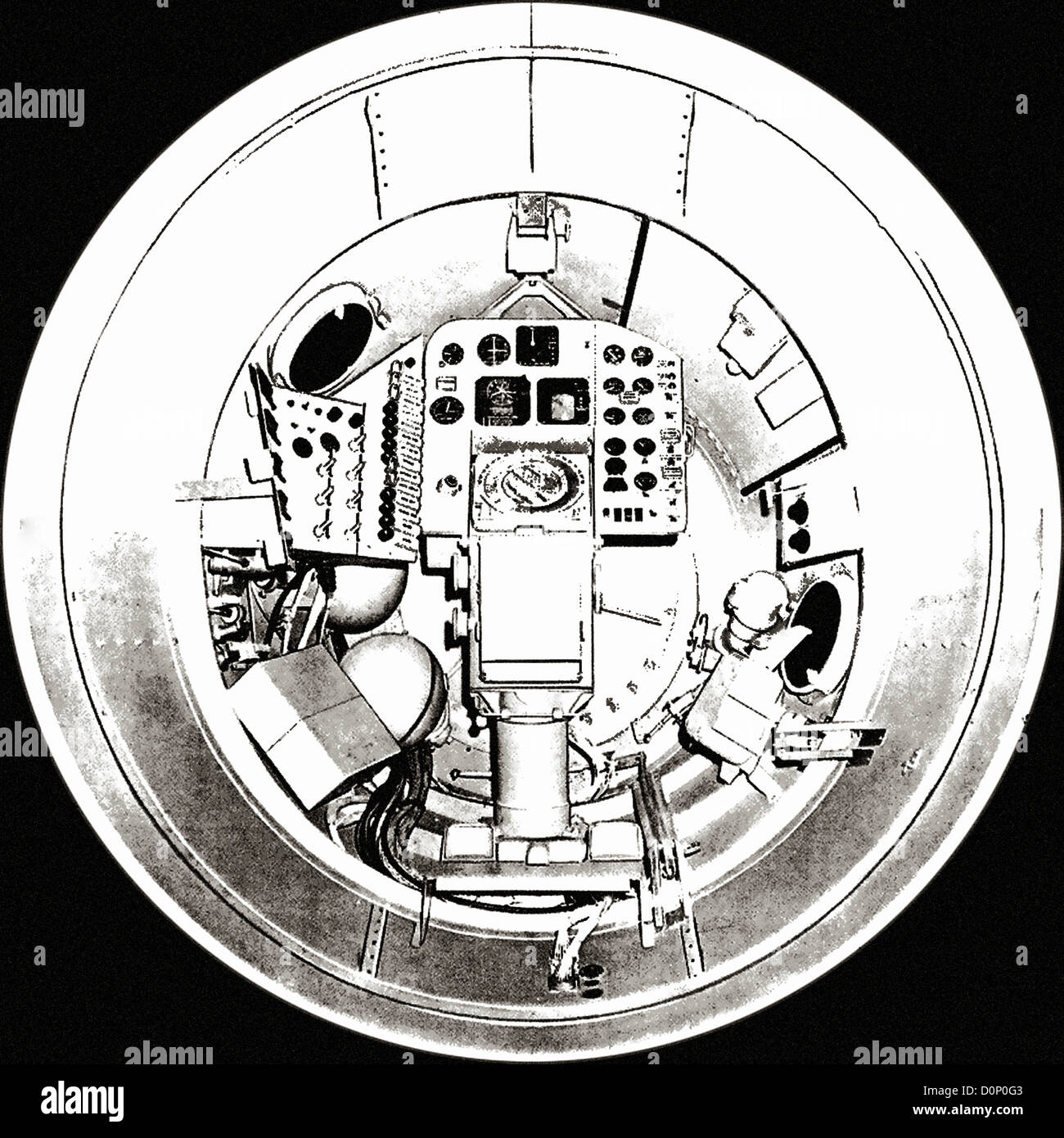 Mercury space capsule interior hi-res stock photography and images - Alamy