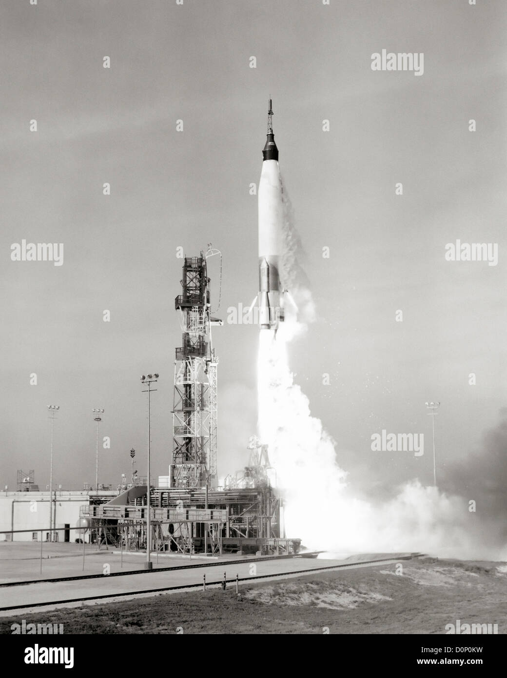 Mercury-Atlas Test Launch Stock Photo - Alamy
