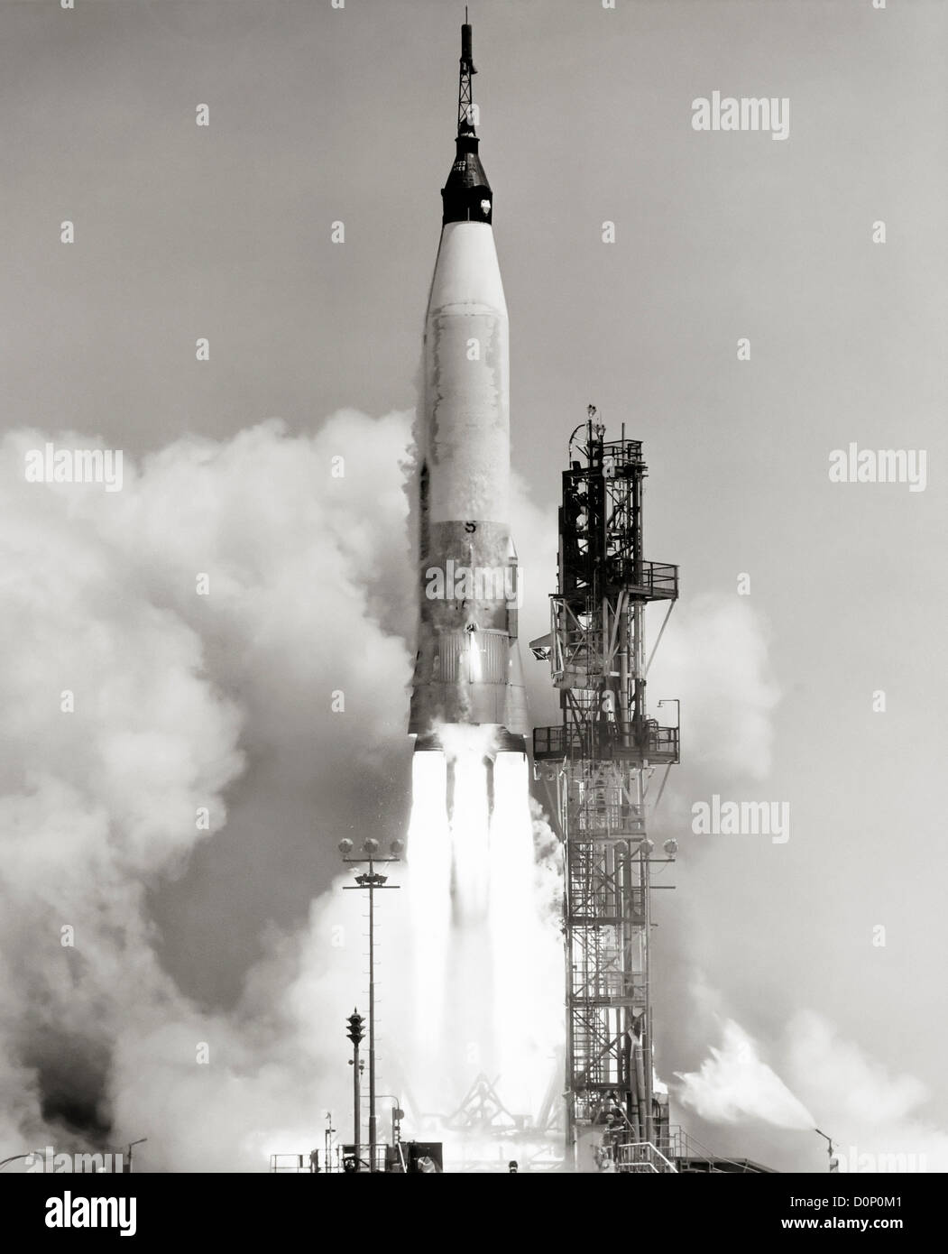 Mercury-Atlas Test Launch Stock Photo - Alamy