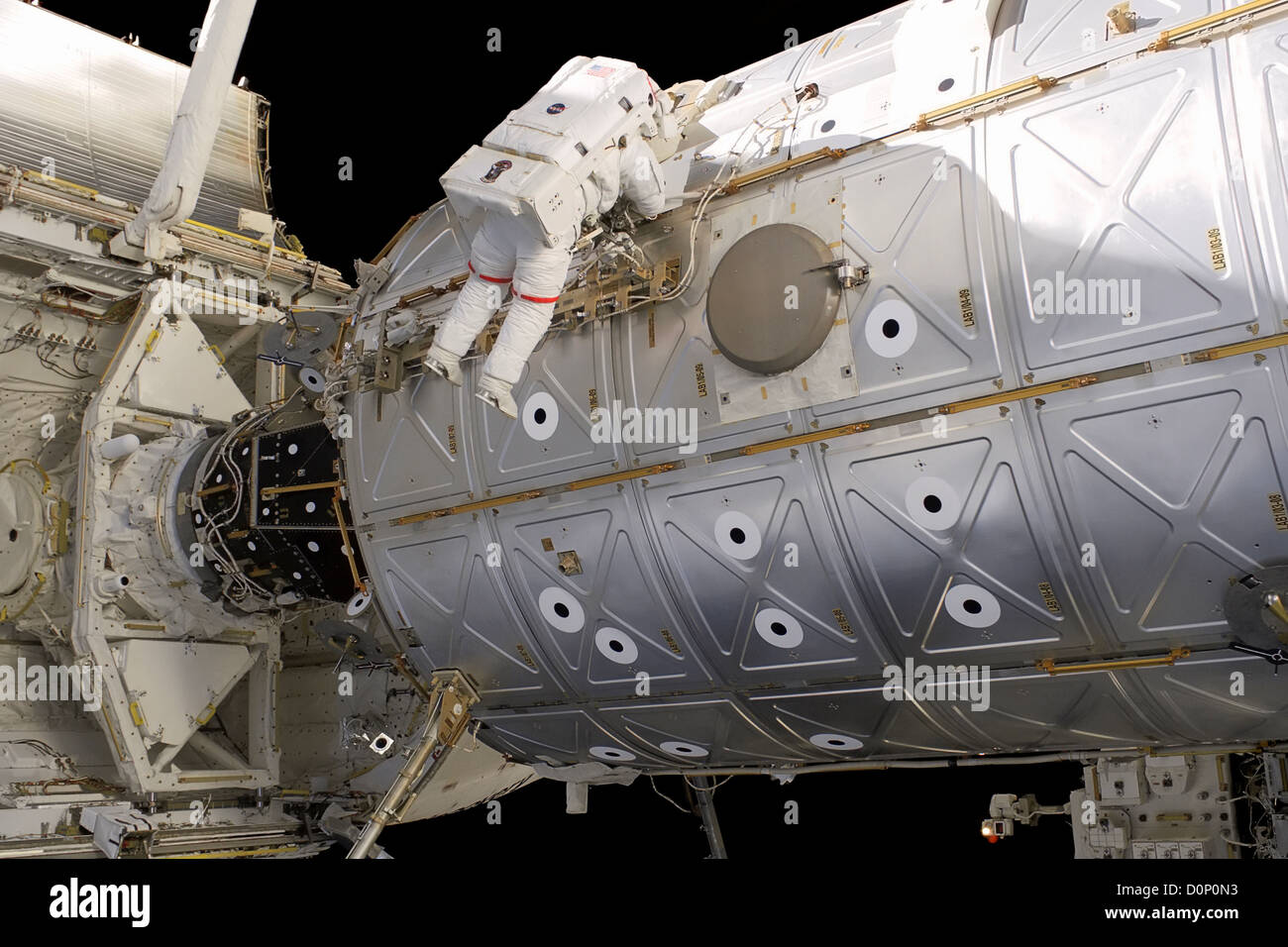 Space Shuttle Linked to Destiny Module Stock Photo - Alamy