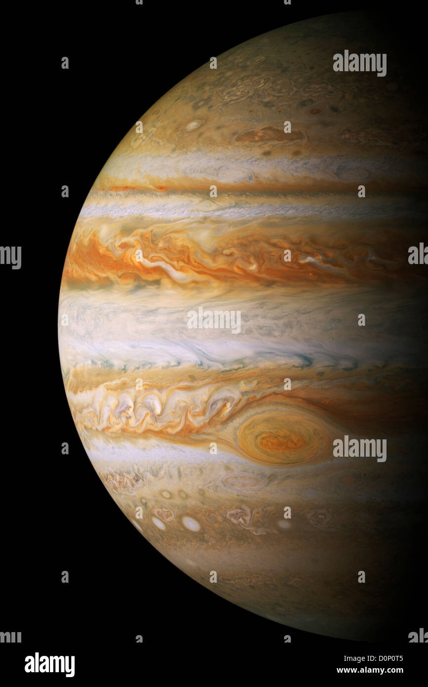 Portrait of Jupiter from Cassini Probe Stock Photo - Alamy
