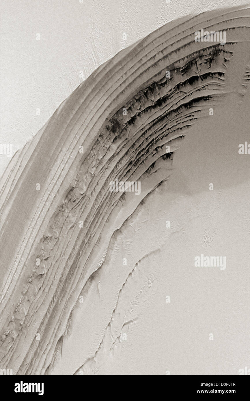 Layers of Material on Mars Seen by Mars Global Surveyor Stock Photo - Alamy