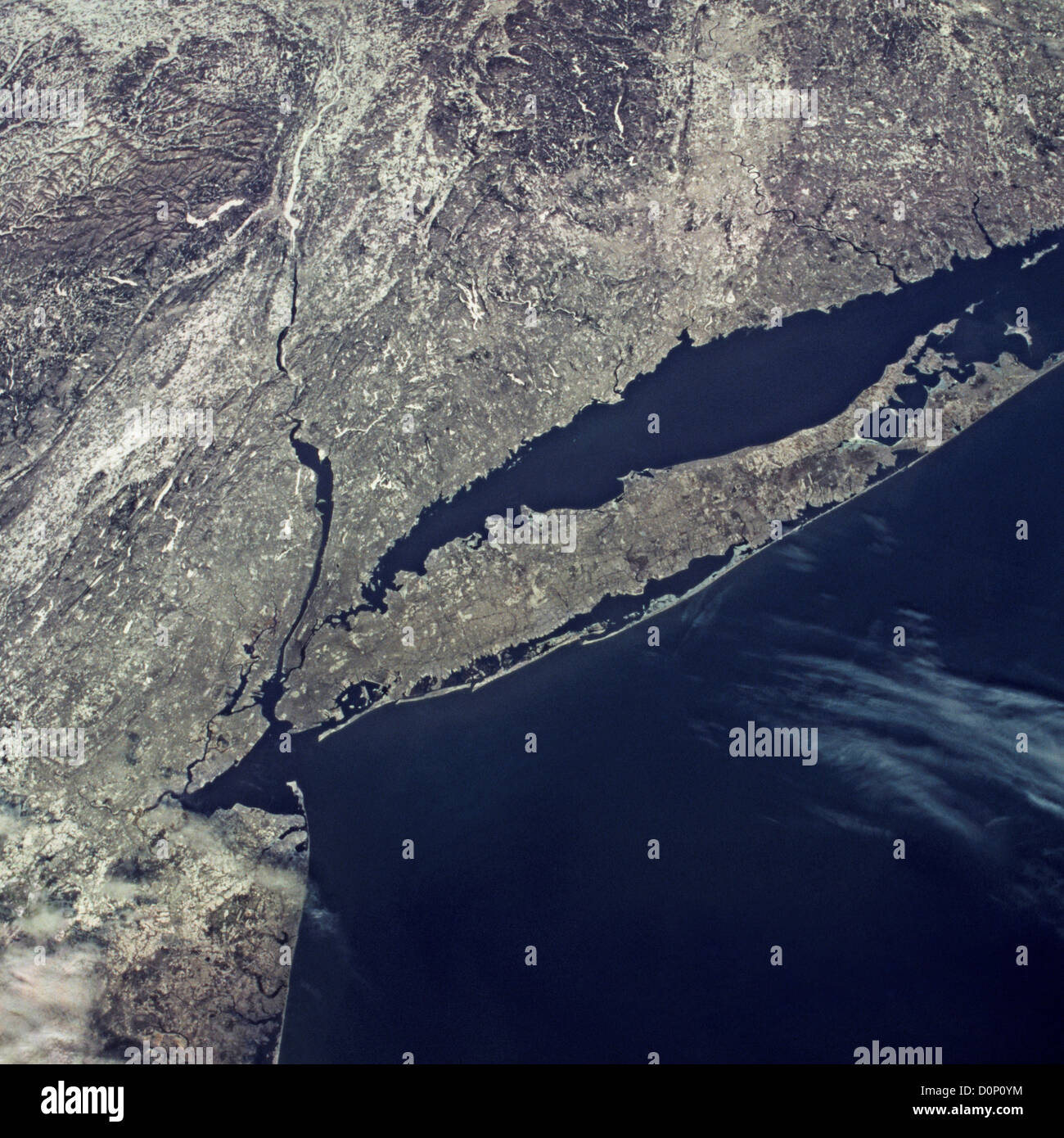 New York City and Long Island From Orbit Stock Photo - Alamy