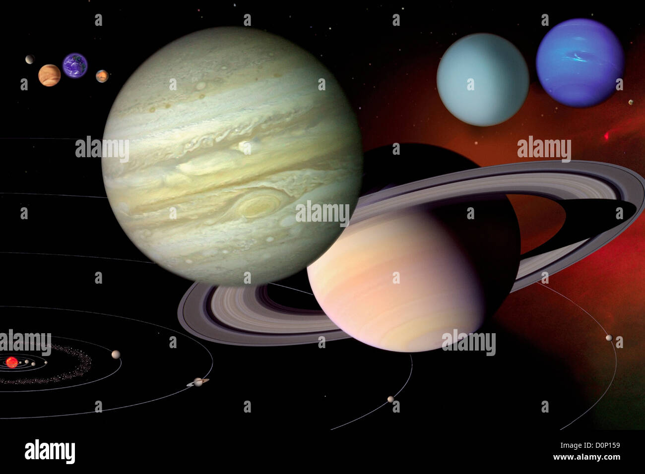 The Solar System Stock Photo - Alamy