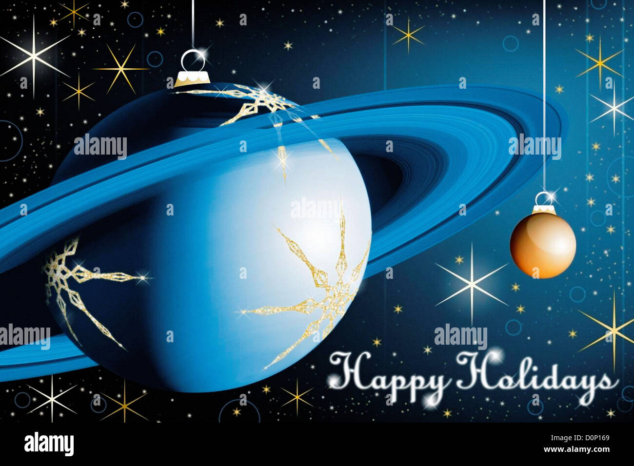 Saturn as Christmas Ornament Stock Photo - Alamy