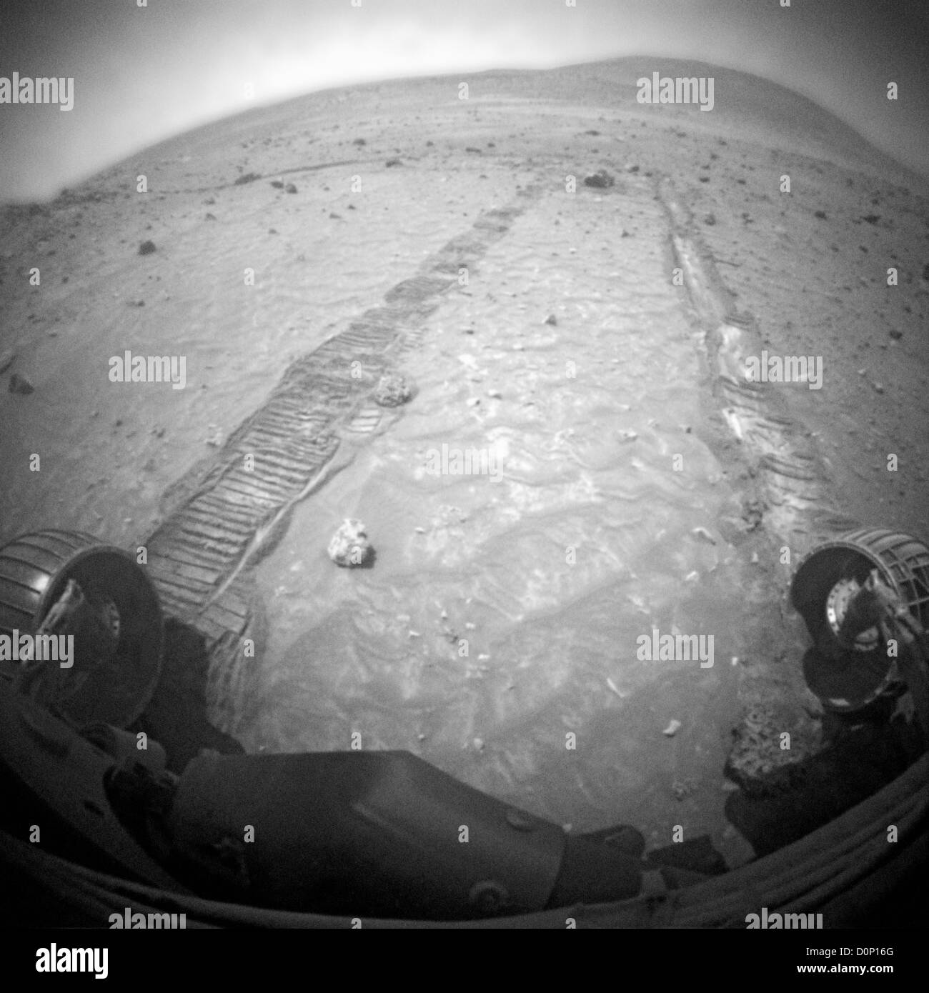Tracks of Rover Spirit Stock Photo - Alamy