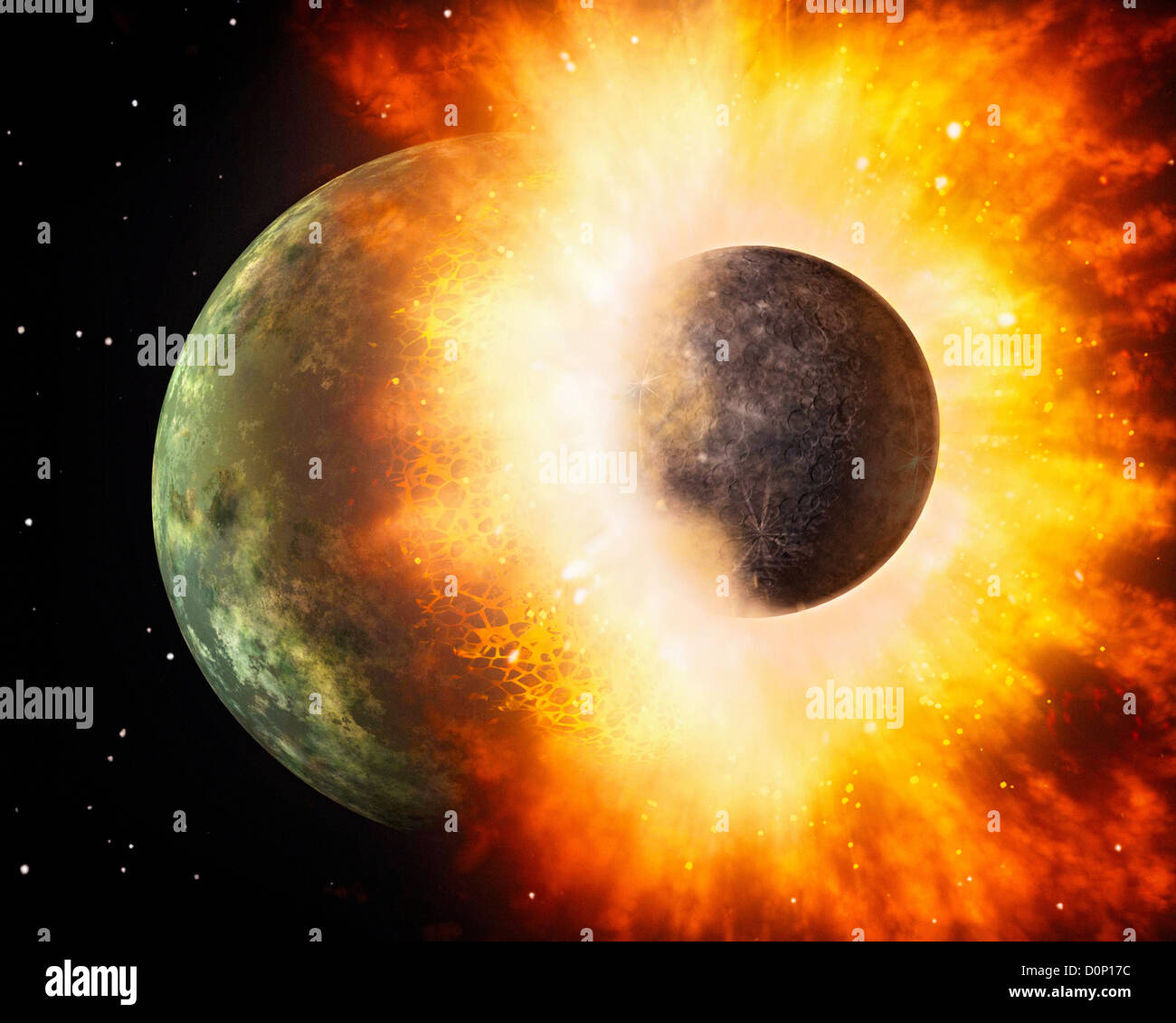 Planets collision hi-res stock photography and images - Alamy