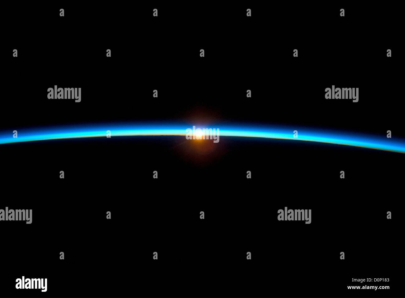 Sunset in Orbit Stock Photo - Alamy