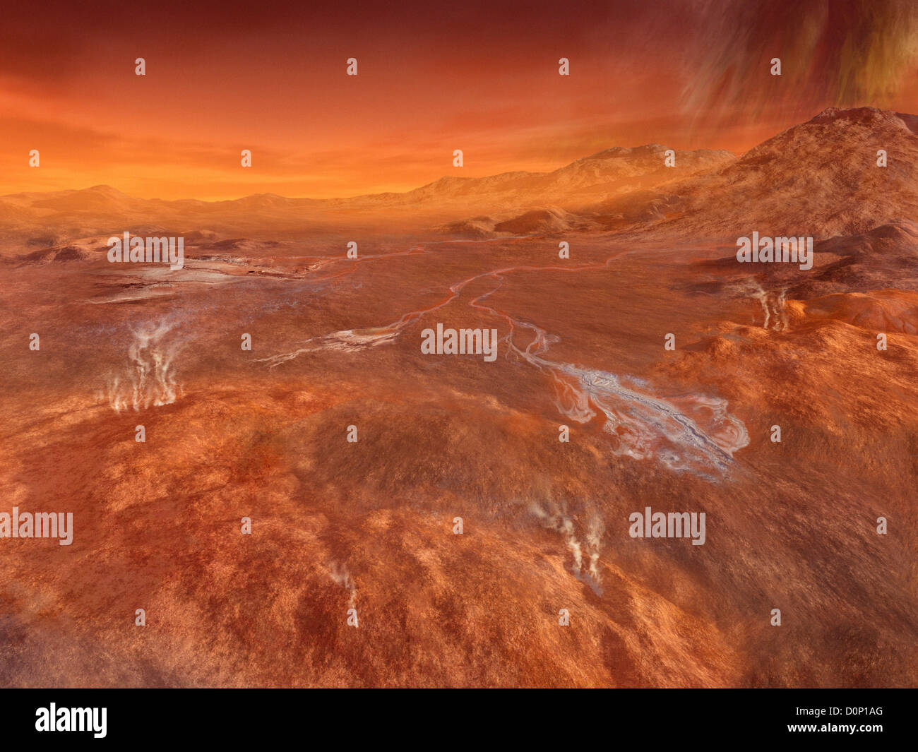 Surface of Titan Stock Photo - Alamy