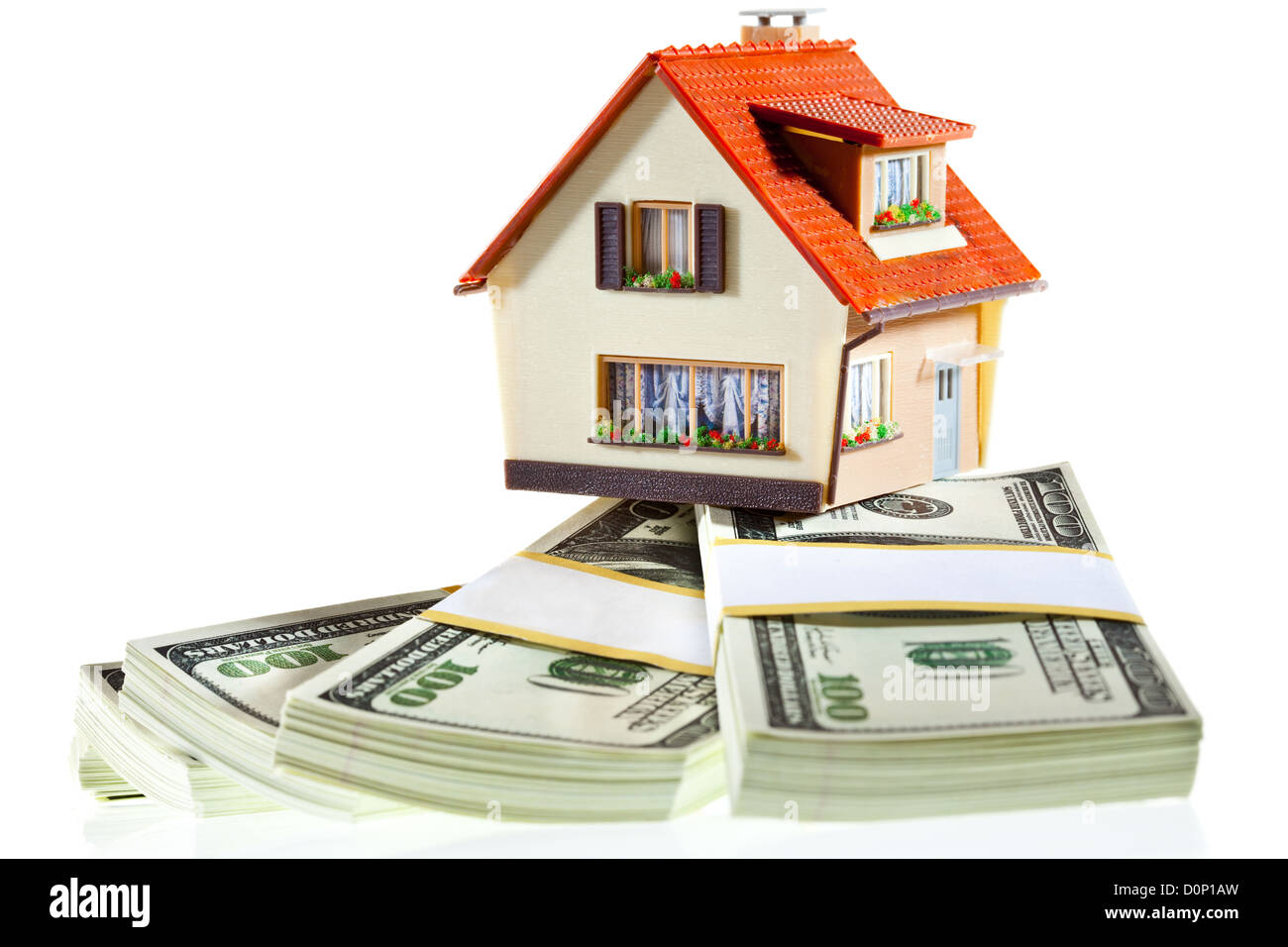 house on packs of banknotes Stock Photo - Alamy