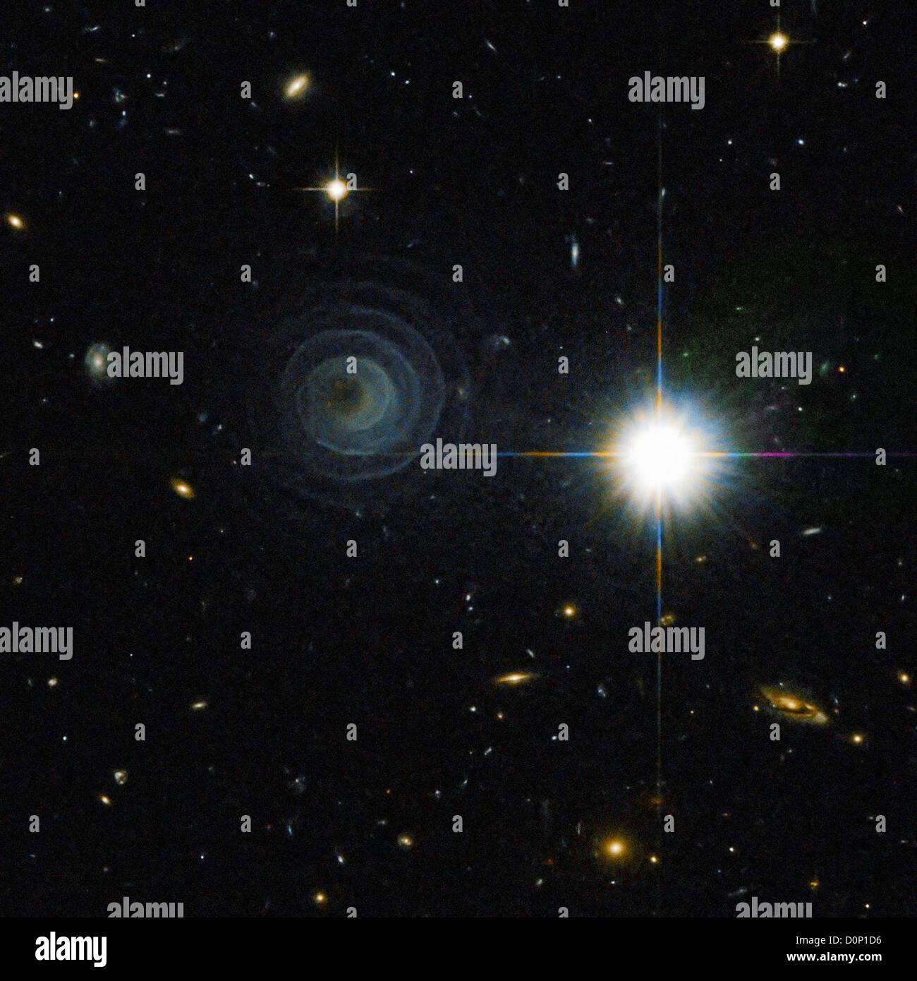 Mysterious Spiral Structure in Space Stock Photo - Alamy