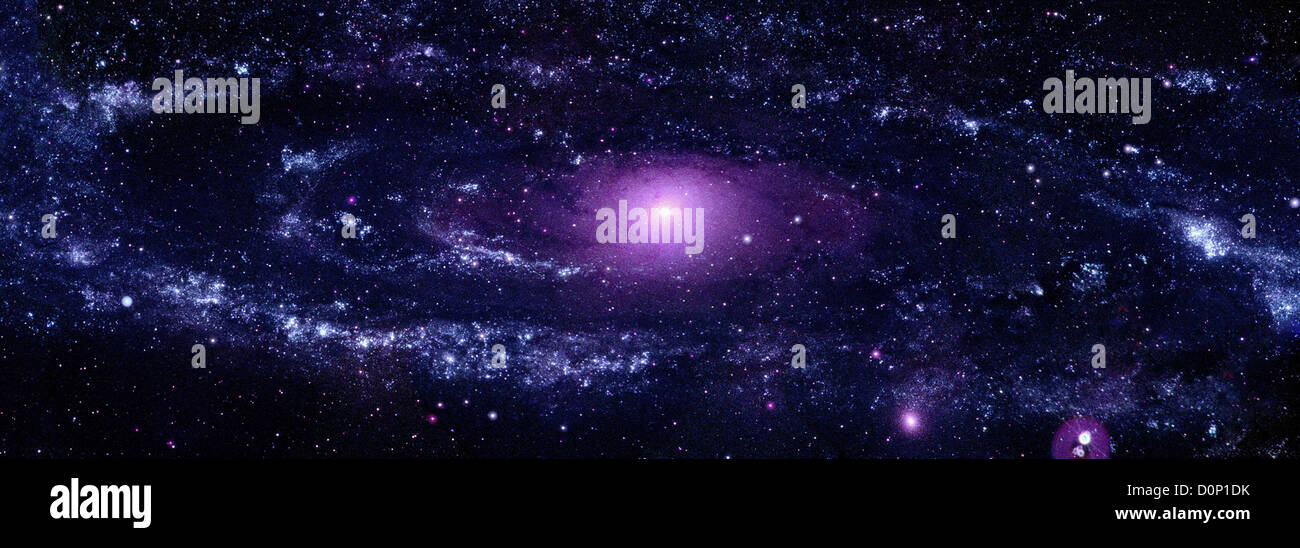 Heart of the Andromeda Galaxy in Ultraviolet Stock Photo - Alamy