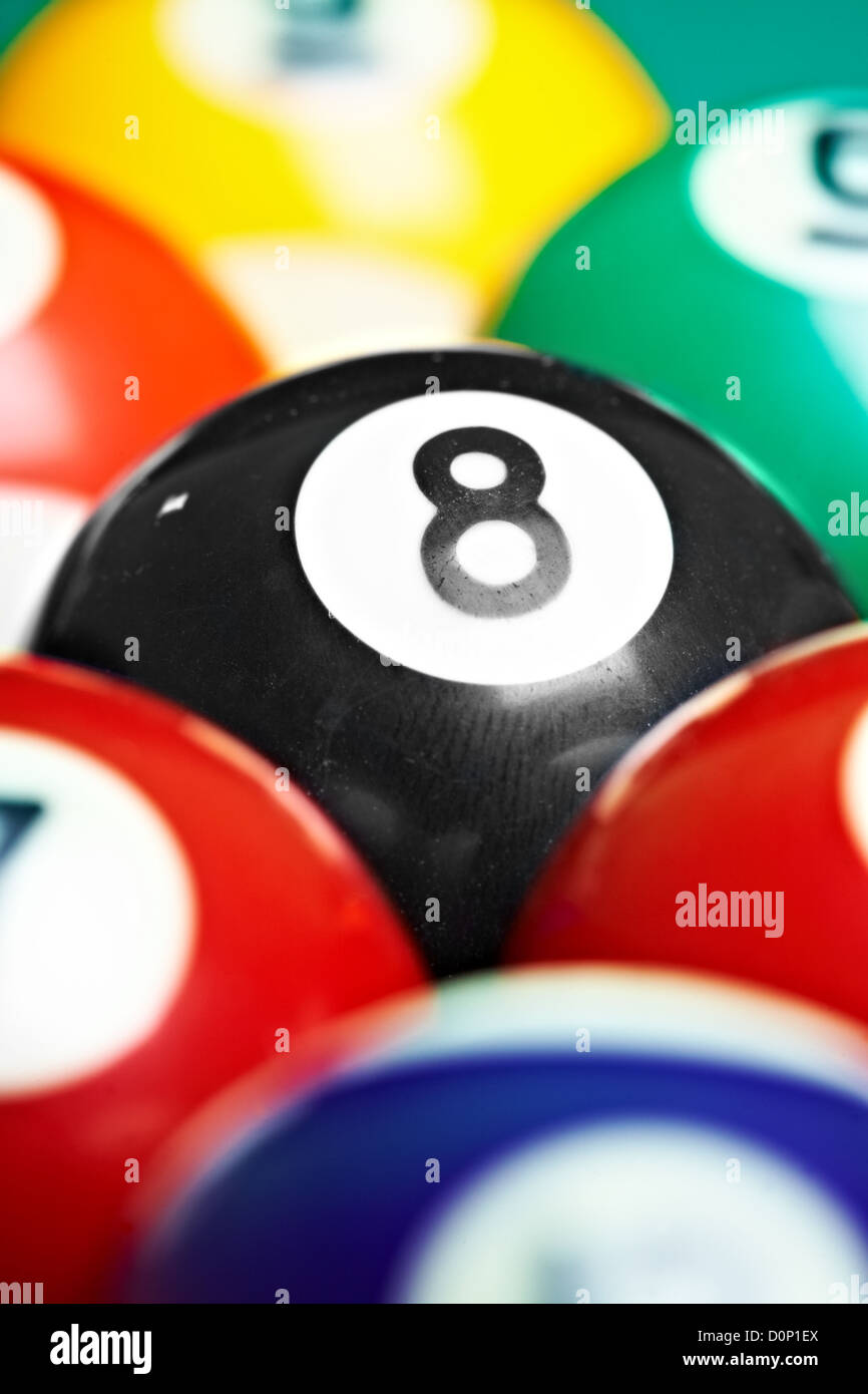 Photo billiard balls close up Stock Photo - Alamy