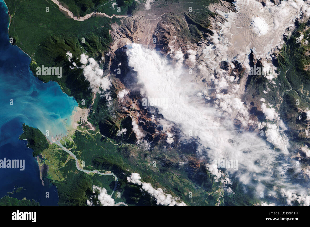 Chaiten Volcano Erupting Stock Photo - Alamy