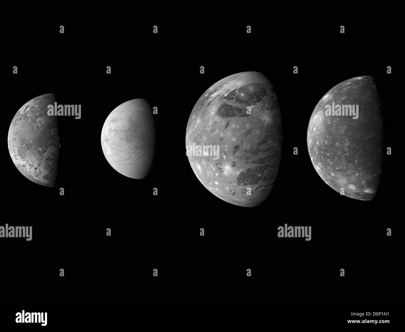 The Galilean Satellites Stock Photo - Alamy