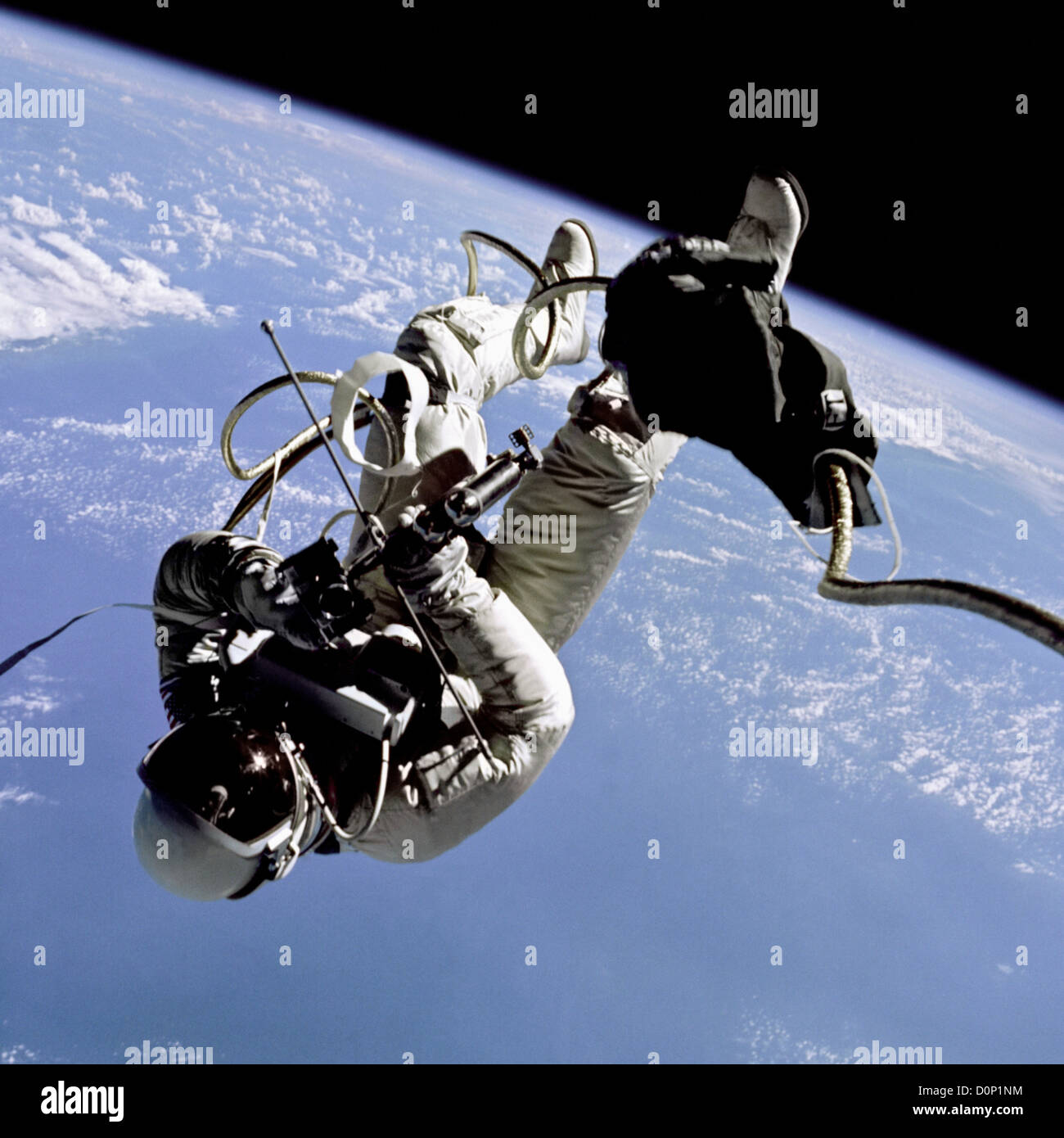 Ed White Spacewalking Stock Photo - Alamy